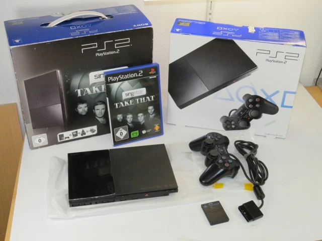 PLAYSTATION PS2 SLIM Konsole - Take That Edition, komplett OVP SEHR GUT ...