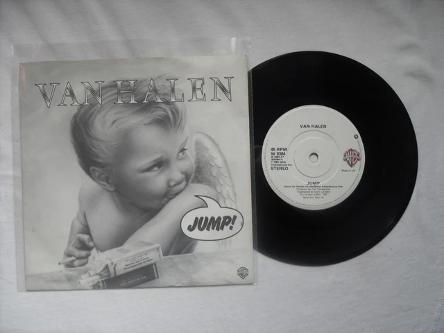 VAN HALEN JUMP WARNER BROS RECORDS UK 7" VINYLE SINGLE en PHOTO/MANCHE ...