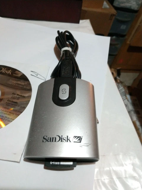 SANDISK IMAGEMATE MMC Card Reader Model SDDR-92 with USB Cable $11.00 ...