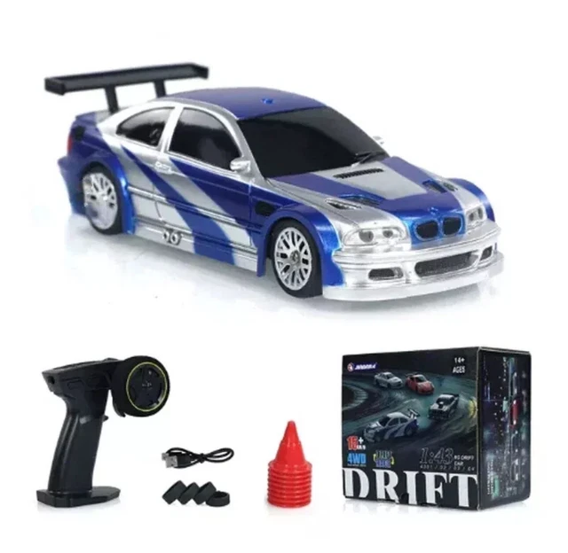 REAL MINI RACING Car 2.4G RC Drift Car 1/43 4WD Remote Control Car High ...