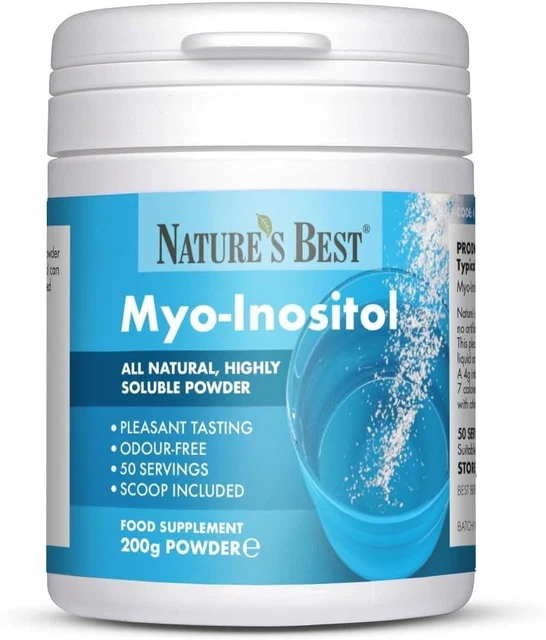 MYO-INOSITOL 200G POWDER 50 Servings 4g-a-Day for Hormonal Balance ...