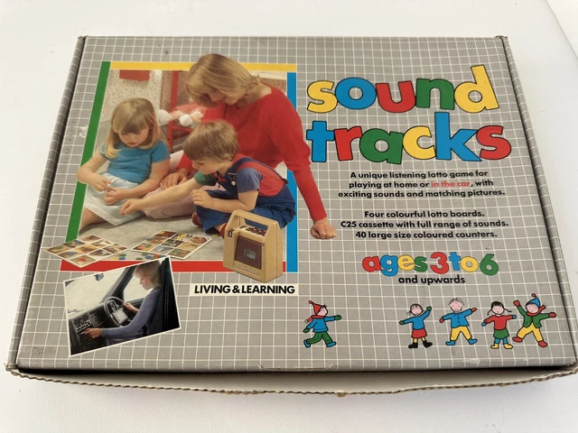 LIVING AND LEARNING Sound Tracks Cassettes Picture Cards Vintage 1980's ...
