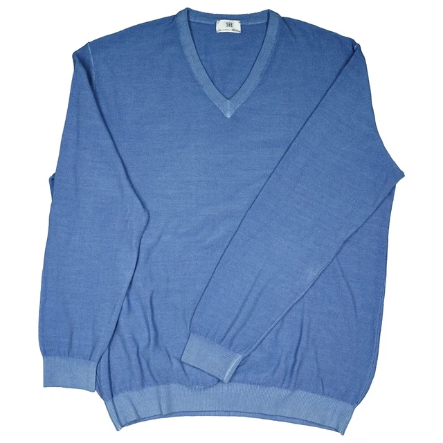 SOR SOER ANDREA Fenzi Homme Col En V Stretch Pull Tricot Taille 58 XXXL ...
