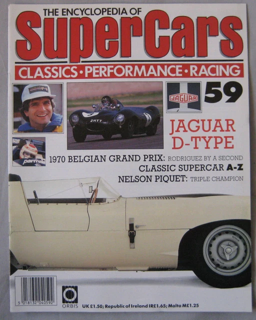 SUPERCARS MAGAZINE ISSUE 59 Featuring Jaguar D-type cutaway, Nelson ...
