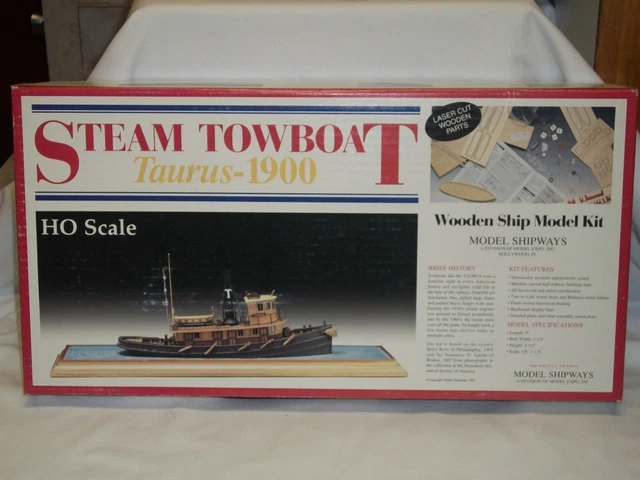 MODEL SHIPWAYS 1/8& = 1 ft. Scale Steam Towboat, Taurus-1900 $32.00 ...