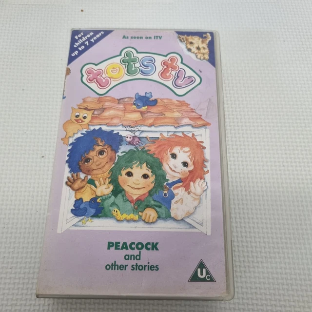 VINTAGE TOTS TV - PEACOCK VHS Video Cassette Tape £8.95 - PicClick UK