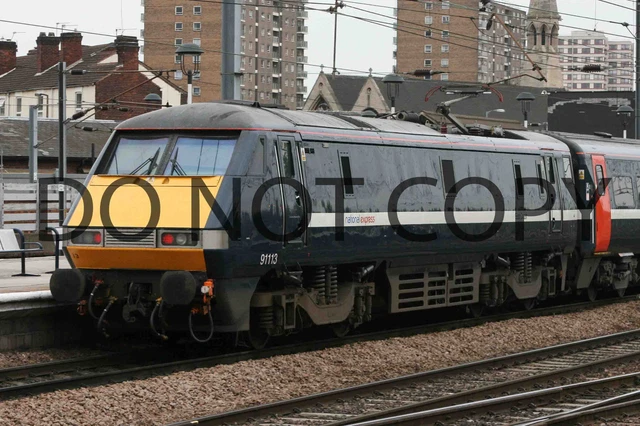UK DIESEL TRAIN Railway Photograph Of Class 91 91113 Loco. Rm91-102 £1. ...