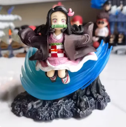 ANIME DEMON SLAYER Figures Kamado Nezuko PVC Action Figure Statue Model ...
