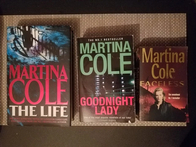 MARTINA COLE. NOVELS x 3 The Life / Faceless & Goodnight Lady £3.00 ...