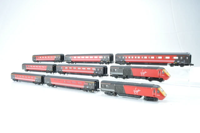 GRAHAM FARISH N Gauge - Virgin HST 2 Power Cars & 7 Mk3 Assorted ...