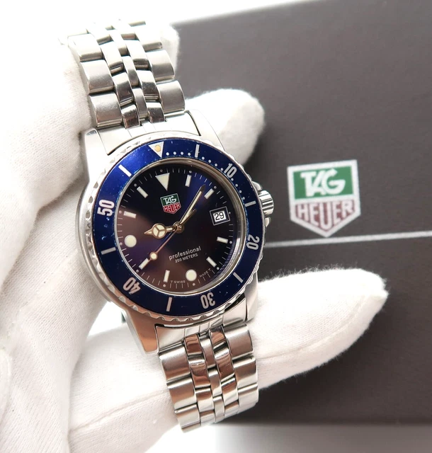 TAG HEUER MEN'S WD-1214-DO Prof 200M Blue SS Saphire Crystal MEN'S ...