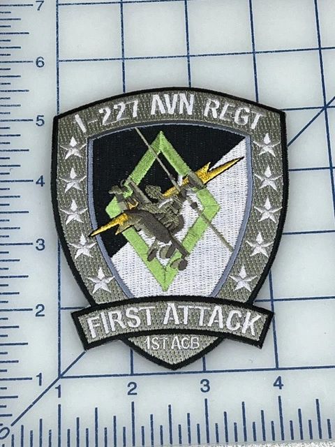 US ARMY AVIATION 1-227th AVN REGT FIRST ATTACK 1st ACB Squadron Patch ...