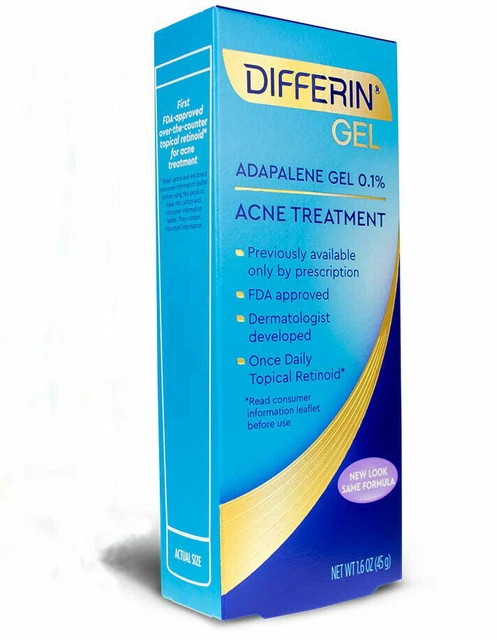 NEW DIFFERIN 0.1% Adapalene Gel Maximum Strength Acne Treatment 45g $65 ...