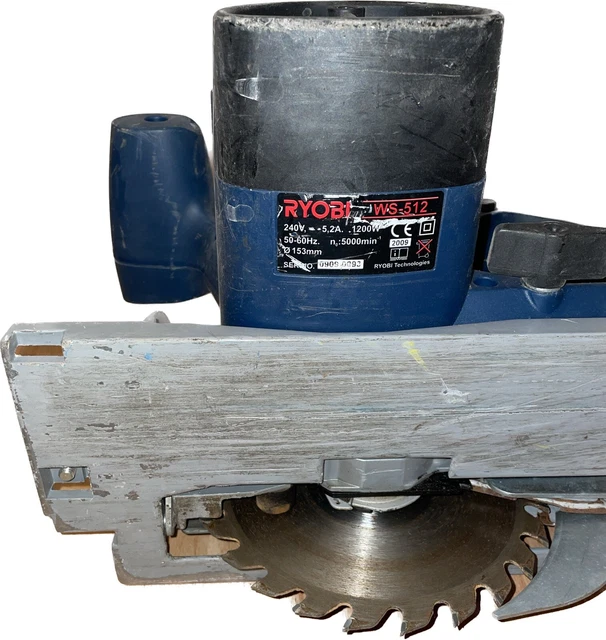 RYOBI WS-512 ELECTRICAL Circular Saw 240v 1200w 153mm Blade For Repair ...