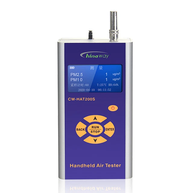 HANDHELD PARTICLE COUNTER Meter PM2.5 PM10 Tester Meter Air Quality ...