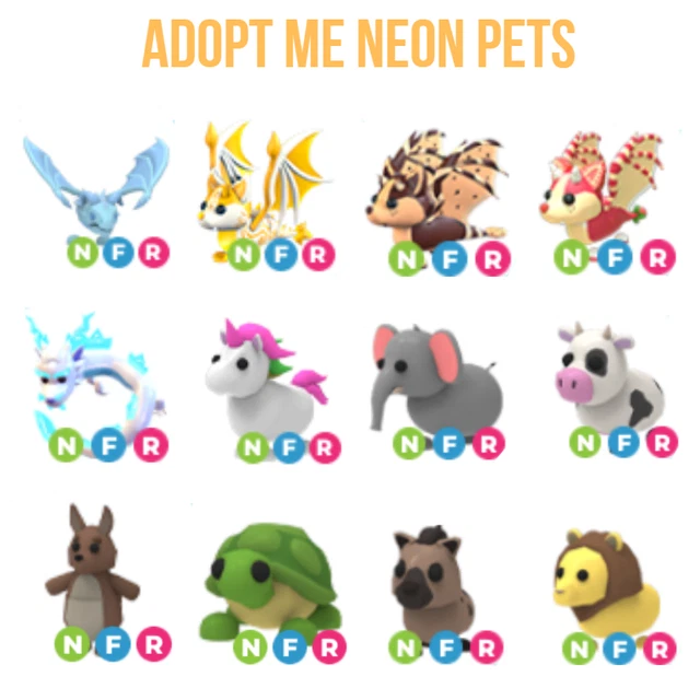 ROBLOX ADOPT ME Neon Pets EUR 19,99 - PicClick DE