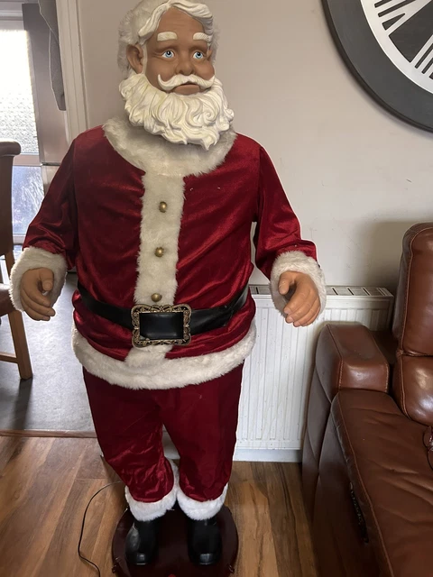 VINTAGE GEMMY 5FT Animated karaoke Santa Claus singing Dancing father ...