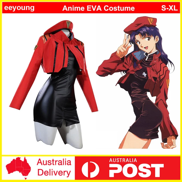 NEON GENESIS EVANGELION EVA Katsuragi Misato Cosplay Costume Anime ...