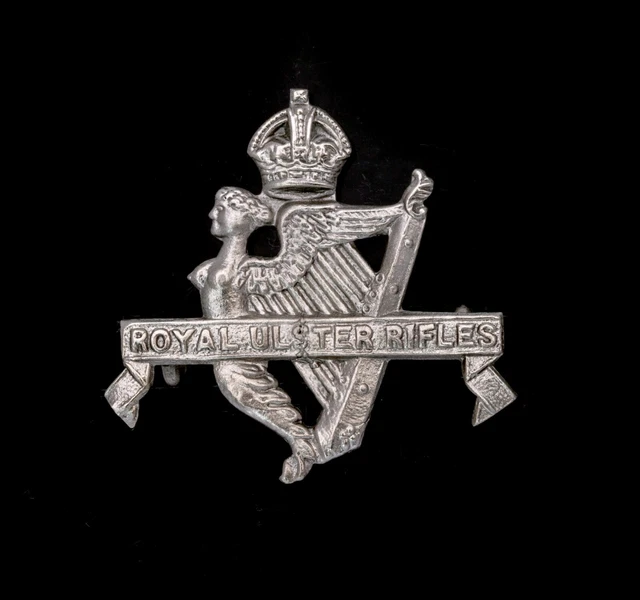 ROYAL ULSTER RIFLES Cap Badge Hallmarked Silver £40.00 - PicClick UK