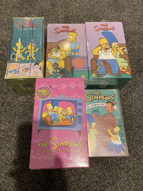 THE SIMPSONS VHS tape bundle boxset seasons 1 2 and 3 with extra sealed ...