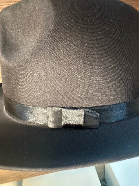 DELUXE BLACK FEDORA HAT Gangster Michael Jackson Costume Cap Adult Hip ...