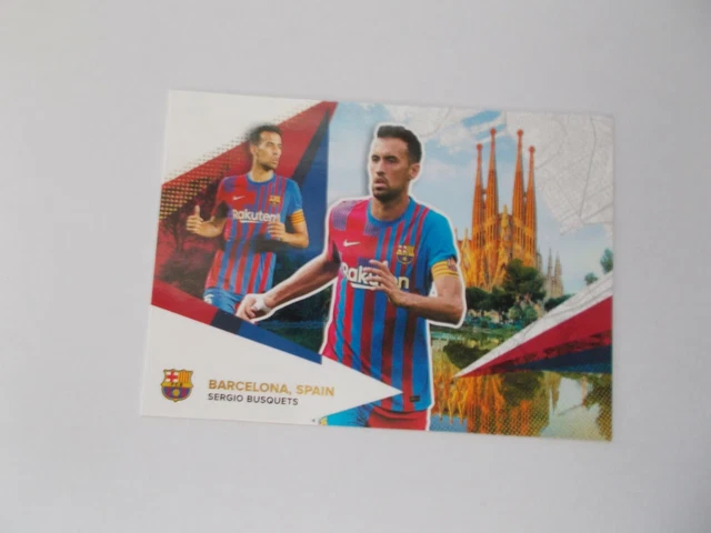 TOPPS FOOTBALL: BARCELONA "SERGIO BUSQUETS" #34 Trading Card 2021 EUR 1 ...