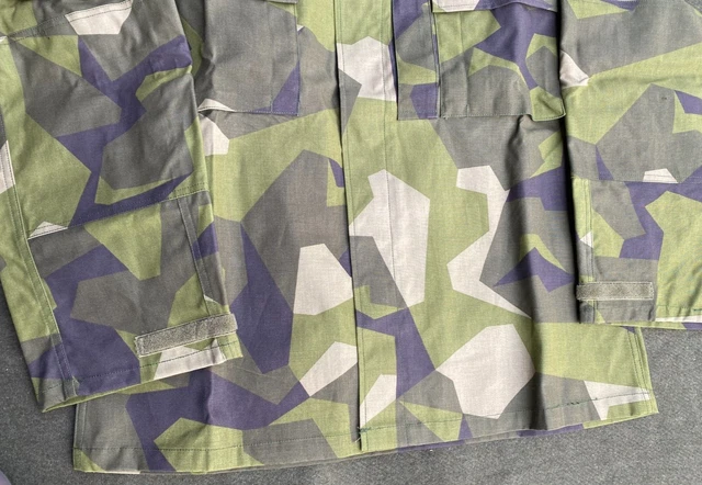 ORIGINAL SWEDISH ARMY M90 Splinter Pattern Camouflage Combat Shirt ...