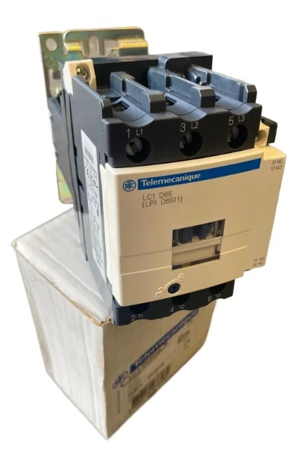 SCHNEIDER ELECTRIC LC1D65BW Contactor LC1-D, 3-P, AC-3 440V 65 A, 24 ...