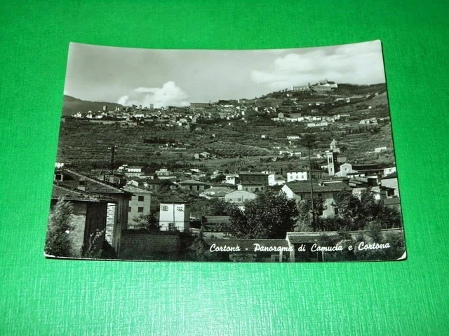 CARTOLINA CORTONA - Panorama di Camucia e Cortona 1956. EUR 7,99 ...