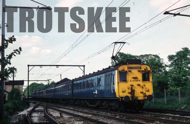 35MM SLIDE BR British Rail Electric EMU Class 505 M28589M 1970 Original ...
