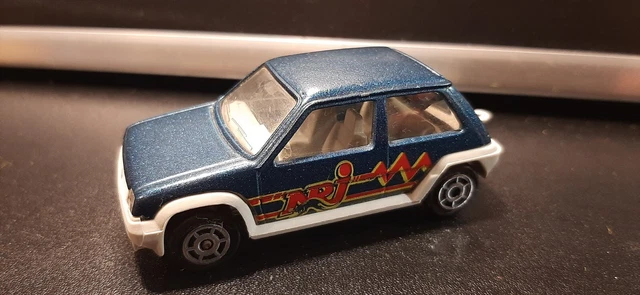 RENAULT R5, SUPERCINQ GT Turbo, Majorette, No.205, NRj, 1:51, blau ...