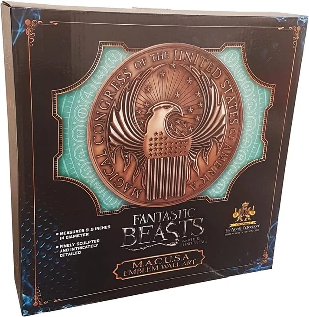 THE NOBLE COLLECTION Fantastic Beasts MACUSA Emblem Wall Art - 9.5in ...