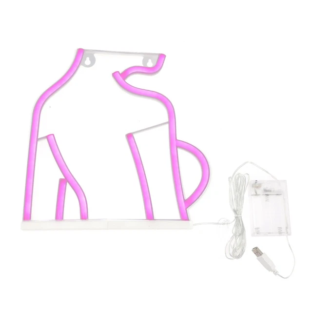 4 COUNT NEON Lights and Beautiful Woman Back Miss Led Sign Lamps £97.78 ...