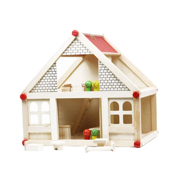 MAISON DE POUPÉE en bois 3D, Kits miniatures à monter soi-même, cadeau pour EUR 52,42 - PicClick FR