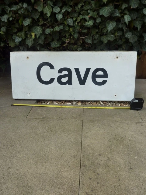 ORIGINAL CAVE STATION Railway Sign East Riding of Yorkshire South ...