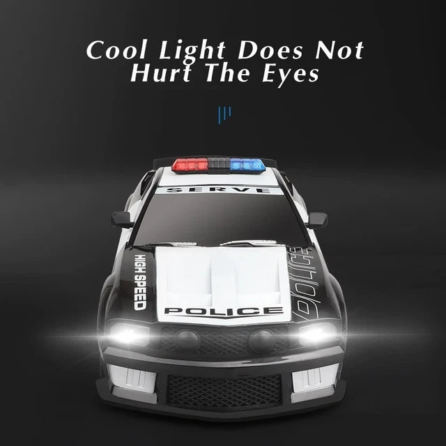 1/12 POLICE RC Car 2.4GHz Super Fast Remote Control Drift Car with ...