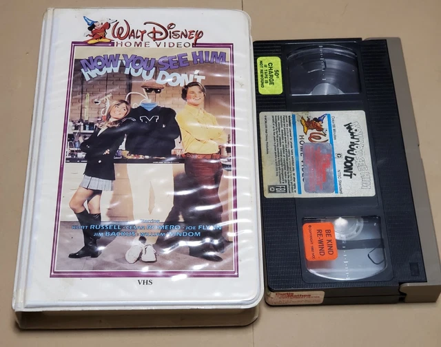 NOW YOU SEE Him Now You Dont Vhs Disney Vintage Clamshell £11.46 ...