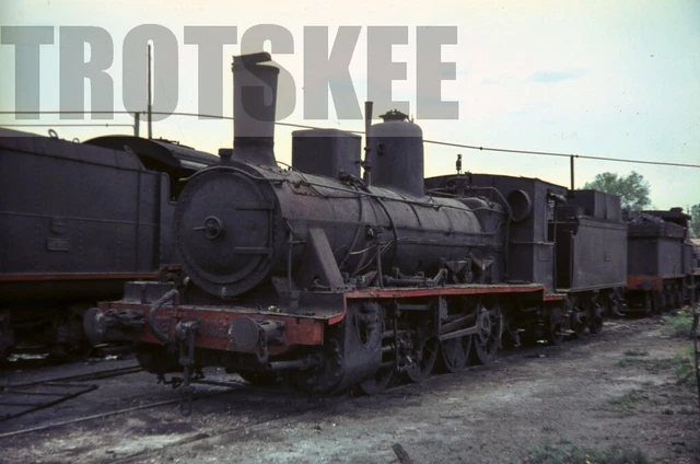 35MM SLIDE RENFE Spanish Railway Steam Loco Class 040 c1966 Original ...