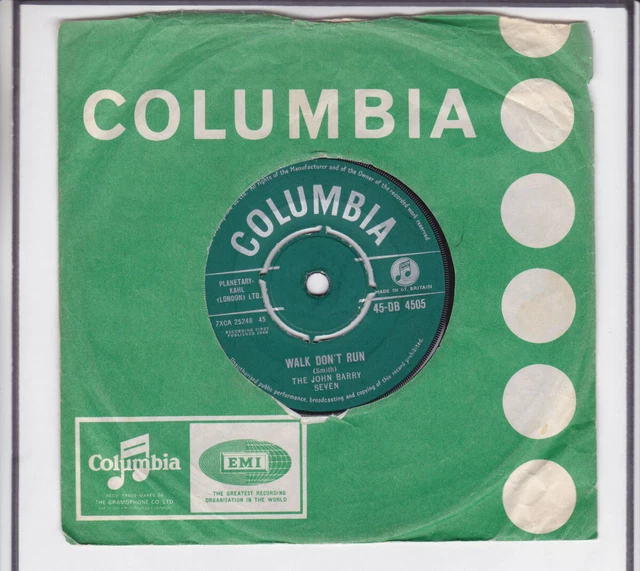 THE JOHN BARRY Seven Walk Don't Run 7" (1854) EUR 1,52 - PicClick FR