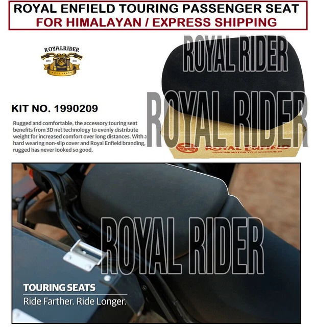 ROYAL ENFIELD TOURING Passenger Seat For Himalaya/Express Shiipping ...