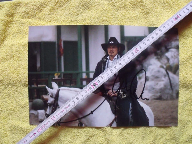 ORIGINAL AUTOGRAMM HANDSIGNIERT Götz Otto Winnetou Karl May Spiele ...