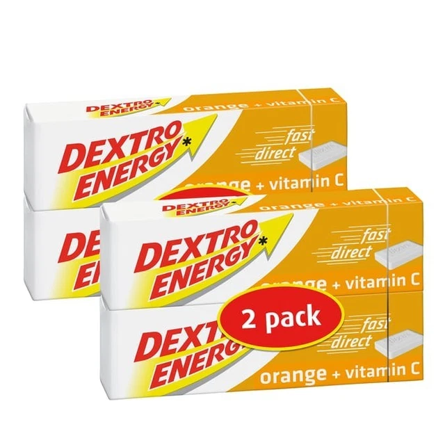DEXTRO ENERGY ORANGE + Vitamin C 2 Pack x2 £9.99 - PicClick UK