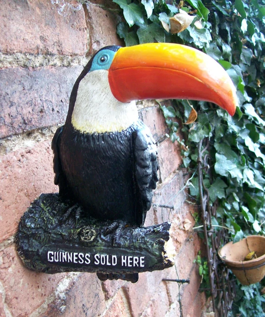 WALL MOUNTED GUINNESS Sold Here Advertising Toucan Bar Restaurant ...