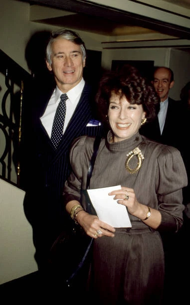 WELSH ACTOR KEITH Baxter English actress Jill Gascoigne attend an - Old ...