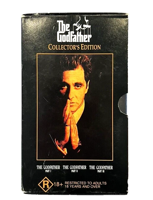 THE GODFATHER COLLECTOR'S Edition VHS Box Set Movies 1-3 PAL Tape ...