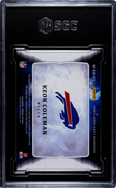 2024 PANINI ORIGINS #RJA-KCO Keon Coleman Rookie Jumbo Jersey Autos ...