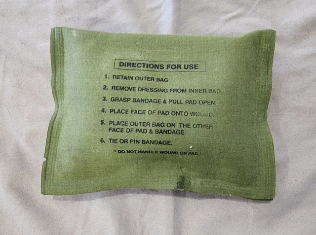 AUSTRALIAN ARMY STERILE Field Dressing sealed package 1999. ADF ADA ...