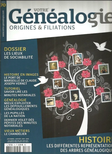 VOTRE GENEALOGIE N°70 Lieux De Sociabilite / Lire Minutes Notariales ...