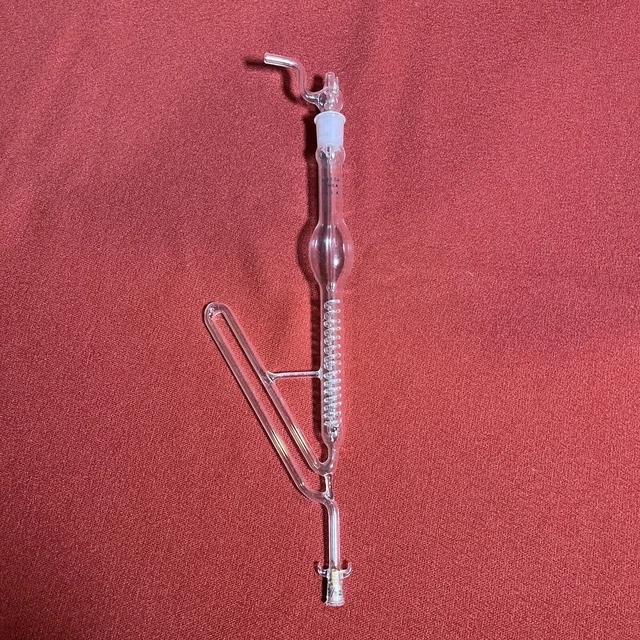 VINTAGE A.H.T. CO Lab Glass Coiled Reflux Distillation Condenser ...