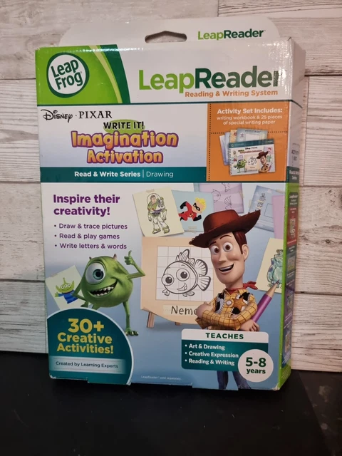 LEAPFROG LEAPREADER BOOK Disney Pixar Write it, Imagination Activation ... LEAPFROG LEAPREADER BOOK Disney Pixar Write it, Imagination Activation ...